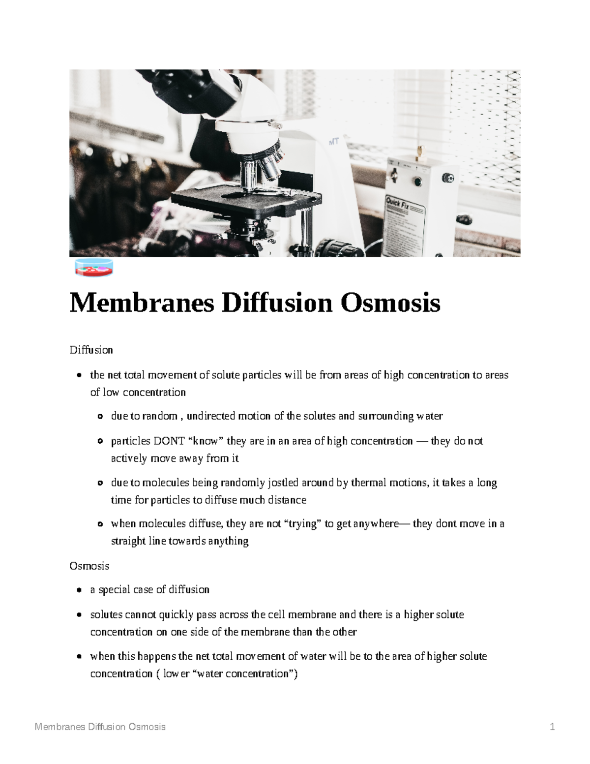 Membranes Diffusion Osmosis - Membranes Diffusion Osmosis Diffusion the ...