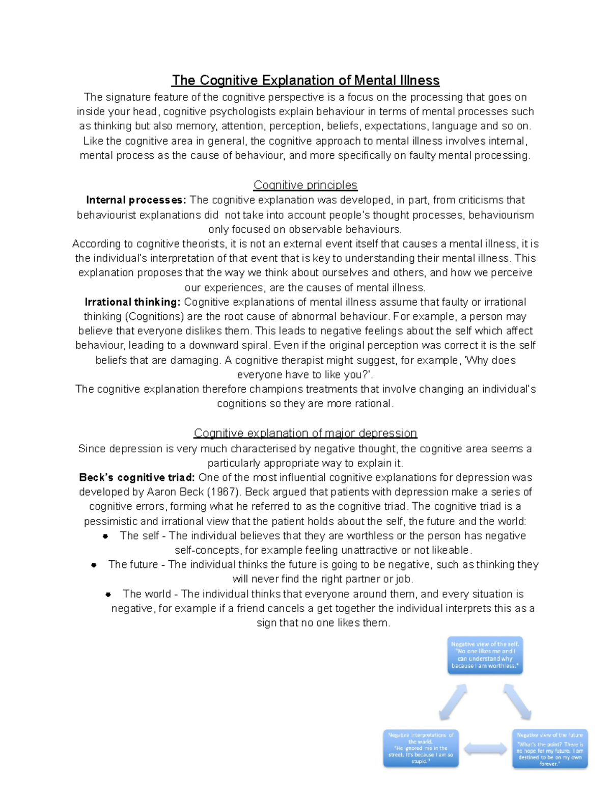 Issues in Mental Health - Alternatives to the Medical Model - The ...