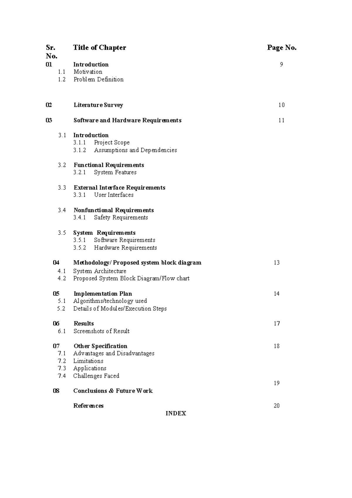 Report Index-1 - Sr. No. Title of Chapter Page No. 01 Introduction 9 1 ...