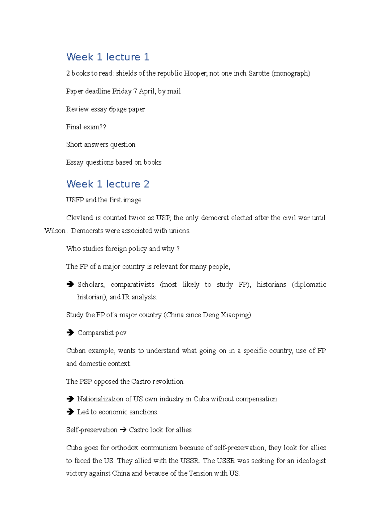 Lecture - Week 1 lecture 1 2 books to read: shields of the republic ...