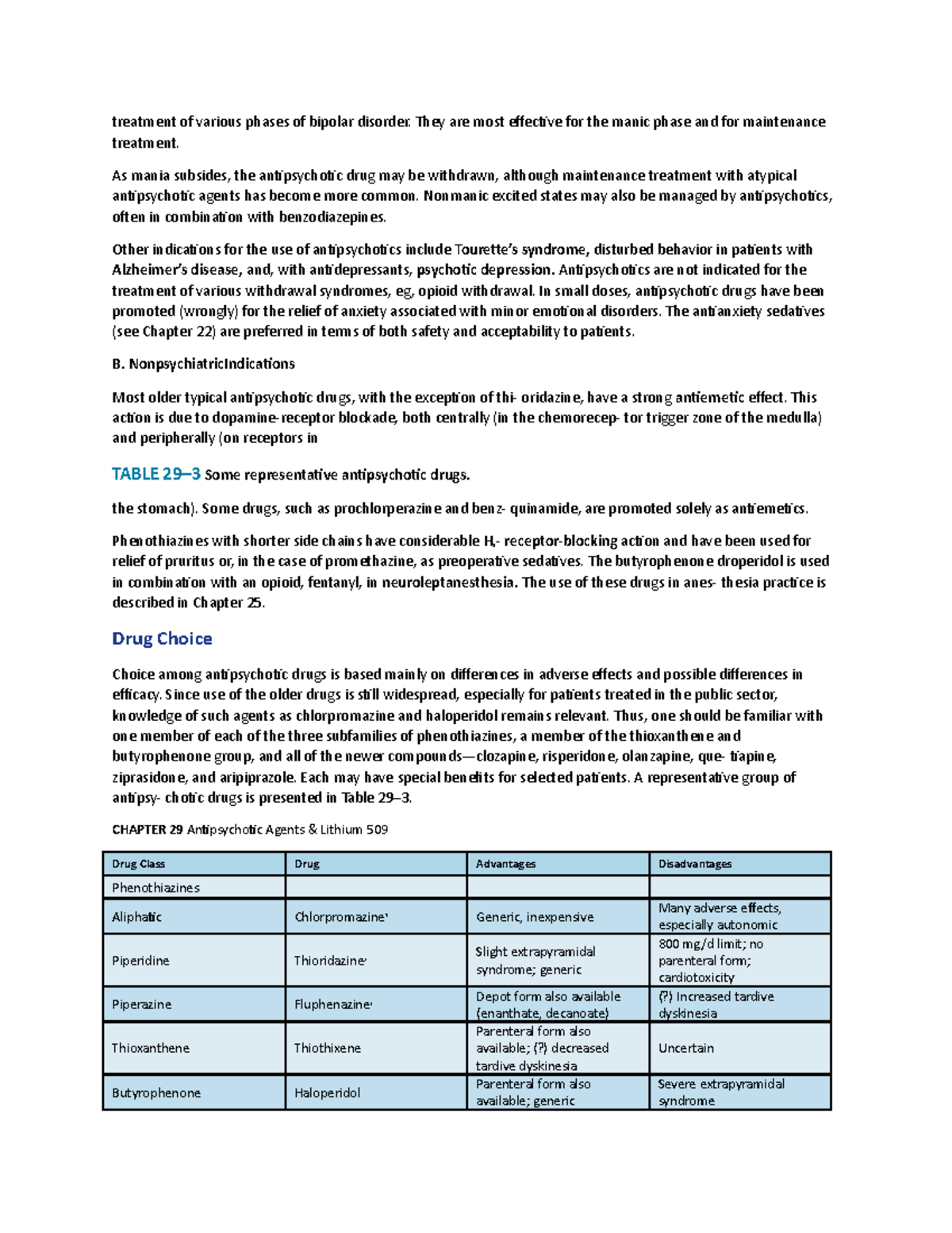 Pharmacology notes 45 - treatment of various phases of bipolar disorder ...