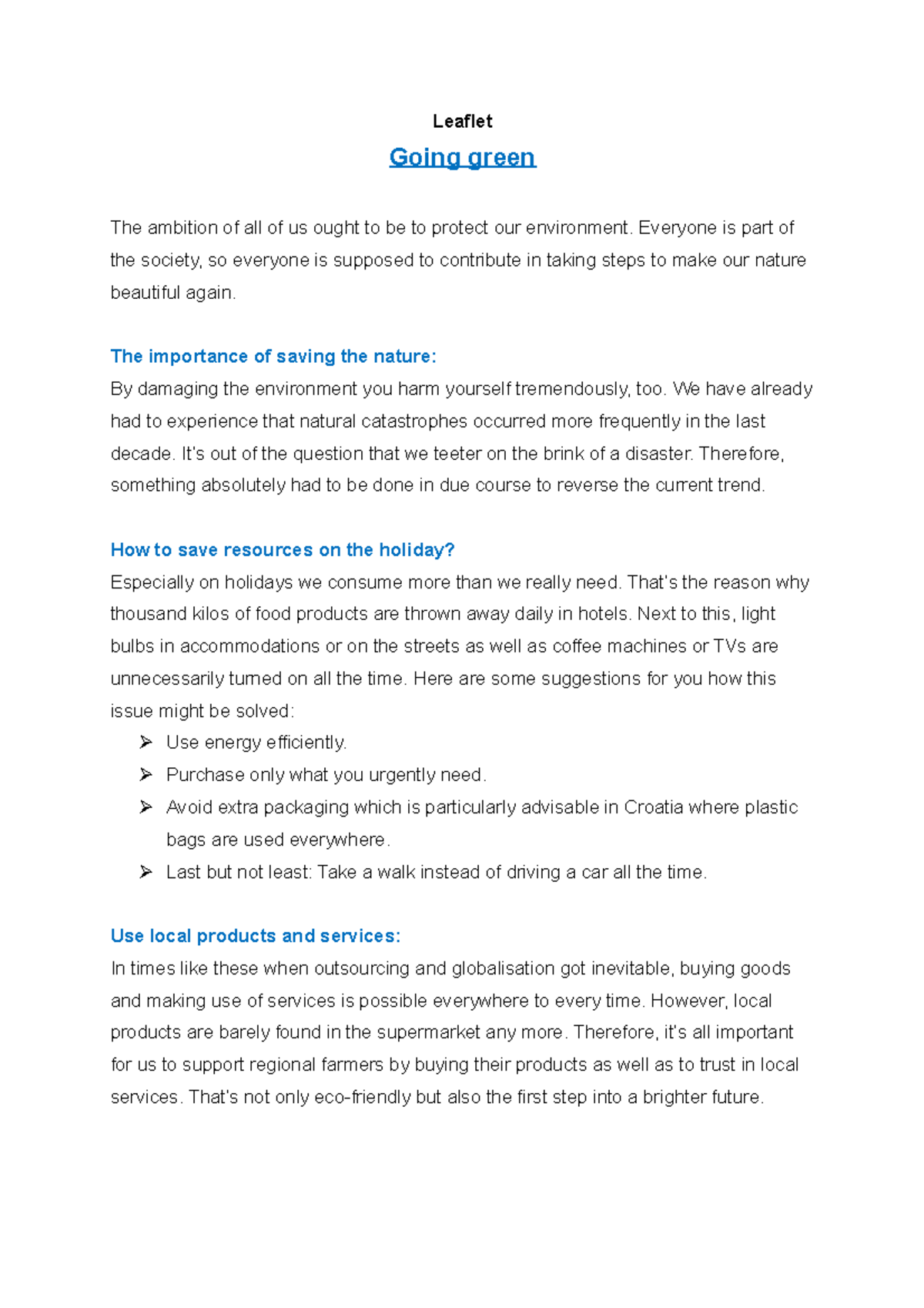 Blog Comment Example Matura