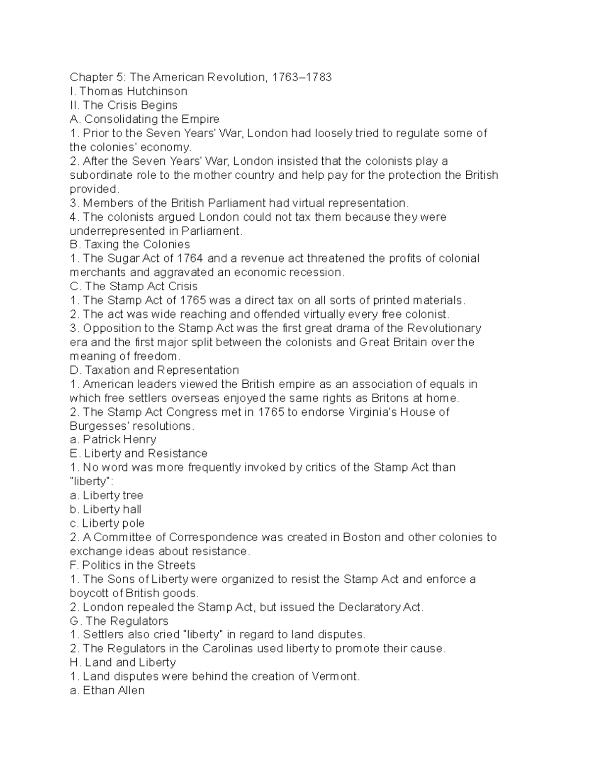 Give Me Freedom Eric Foner Chapter 5 - Chapter 5: The American ...