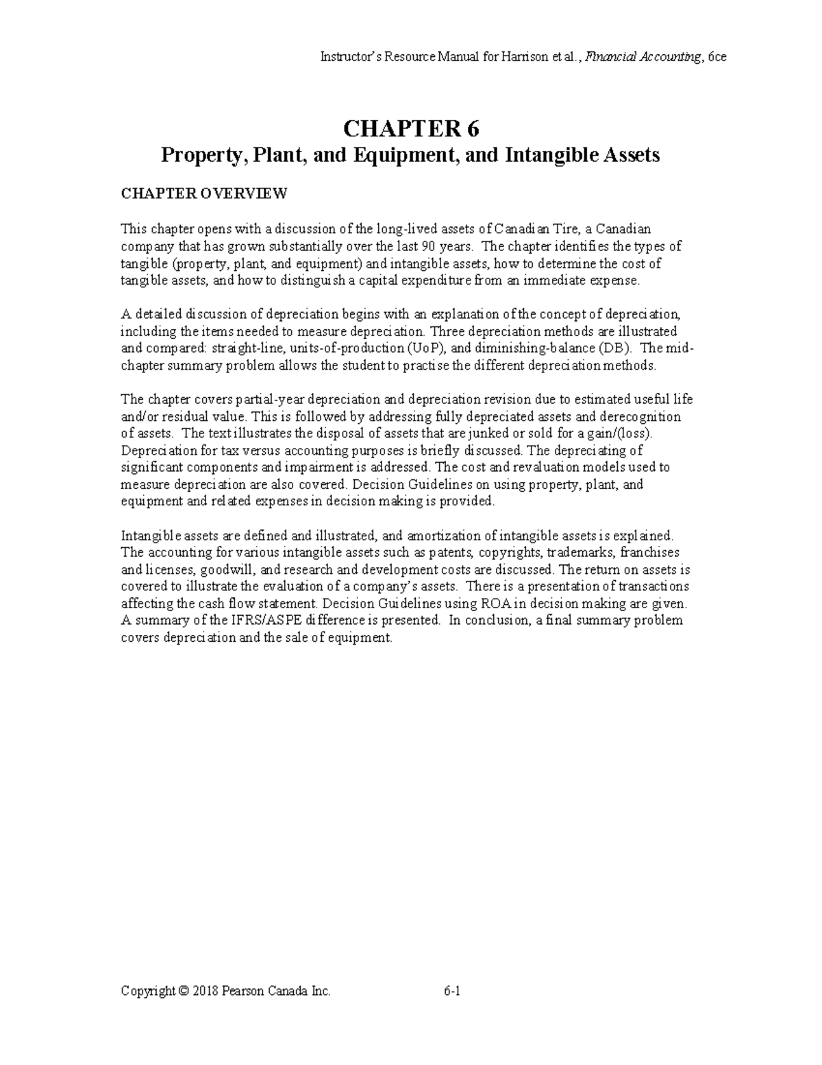 Chapter 6 Notes - Property, Plant, Equipment & Intangible Assets ...