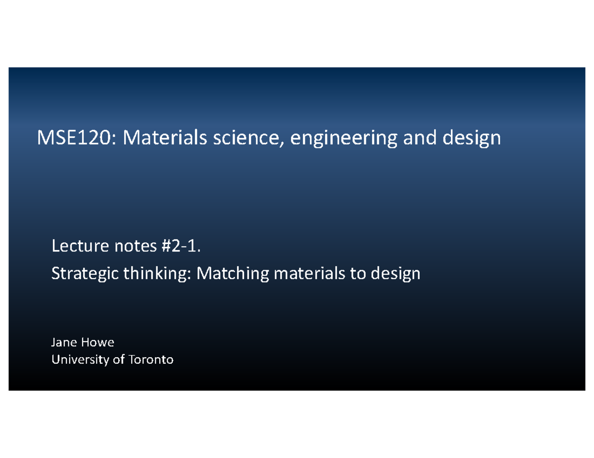 Lecture week 2-Chapter 3 - Jane Howe University of Toronto Lecture ...