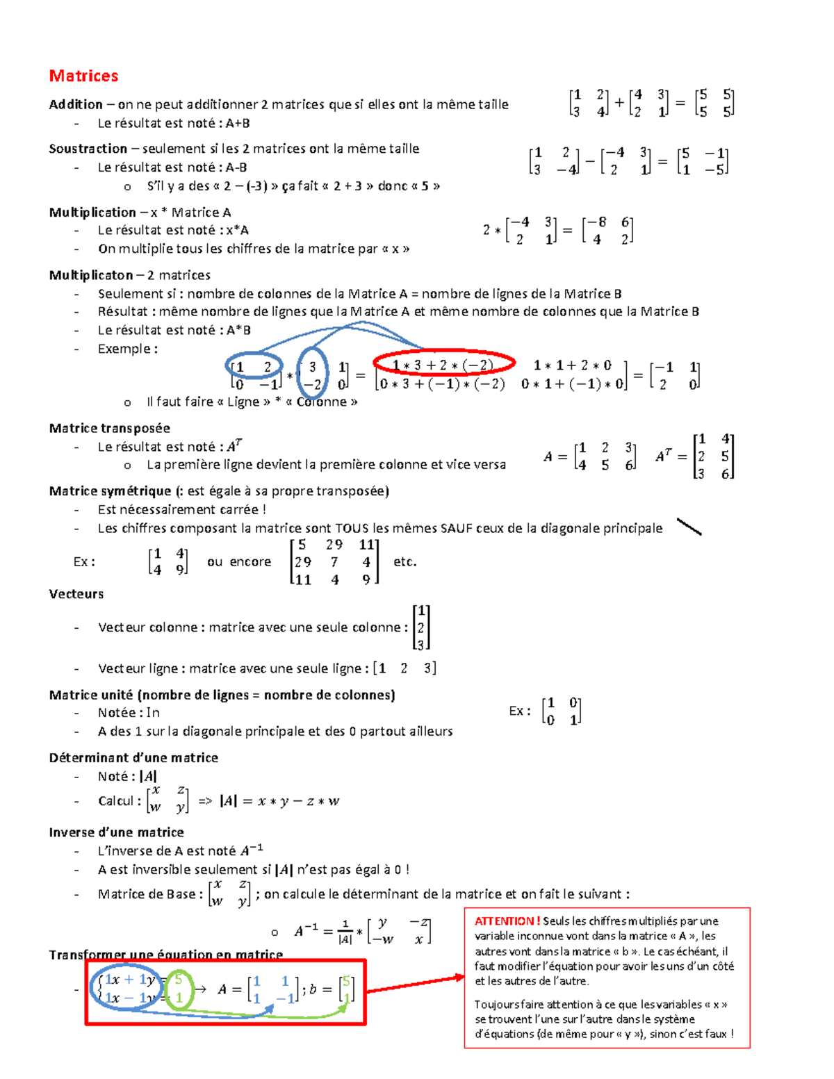 Maths III - Résumé - Résumé des formules importantes du cours ...