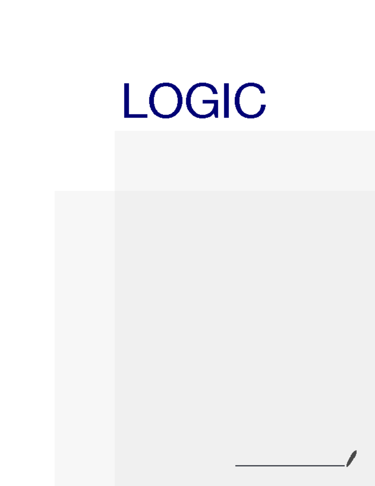 Logic - class notes - LOGIC Glossary tautologies. ' if and only if it ...