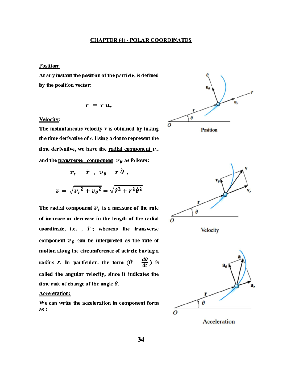 04. Chapter(4) -Polar Coordinates - CHAPTER (4) - POLAR COORDINATES ...