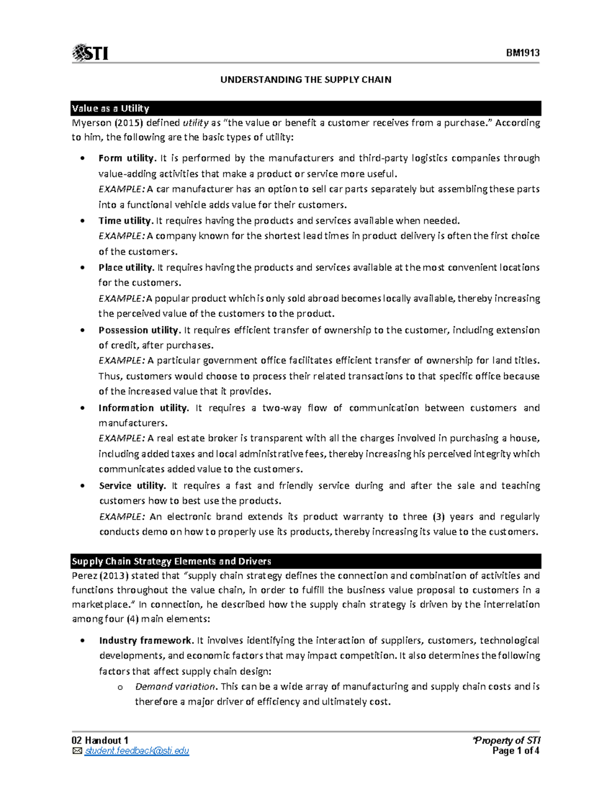 02 Handout 1 sti bsba - 02 Handout 1 *Property of STI UNDERSTANDING THE ...