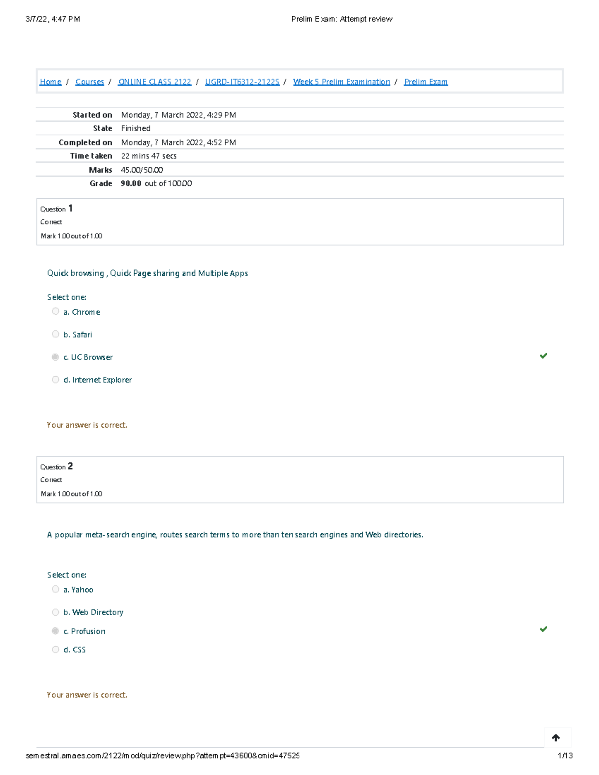 Mail and web services major elective - Home/ Courses/ ONLINE CLASS 2122 ...
