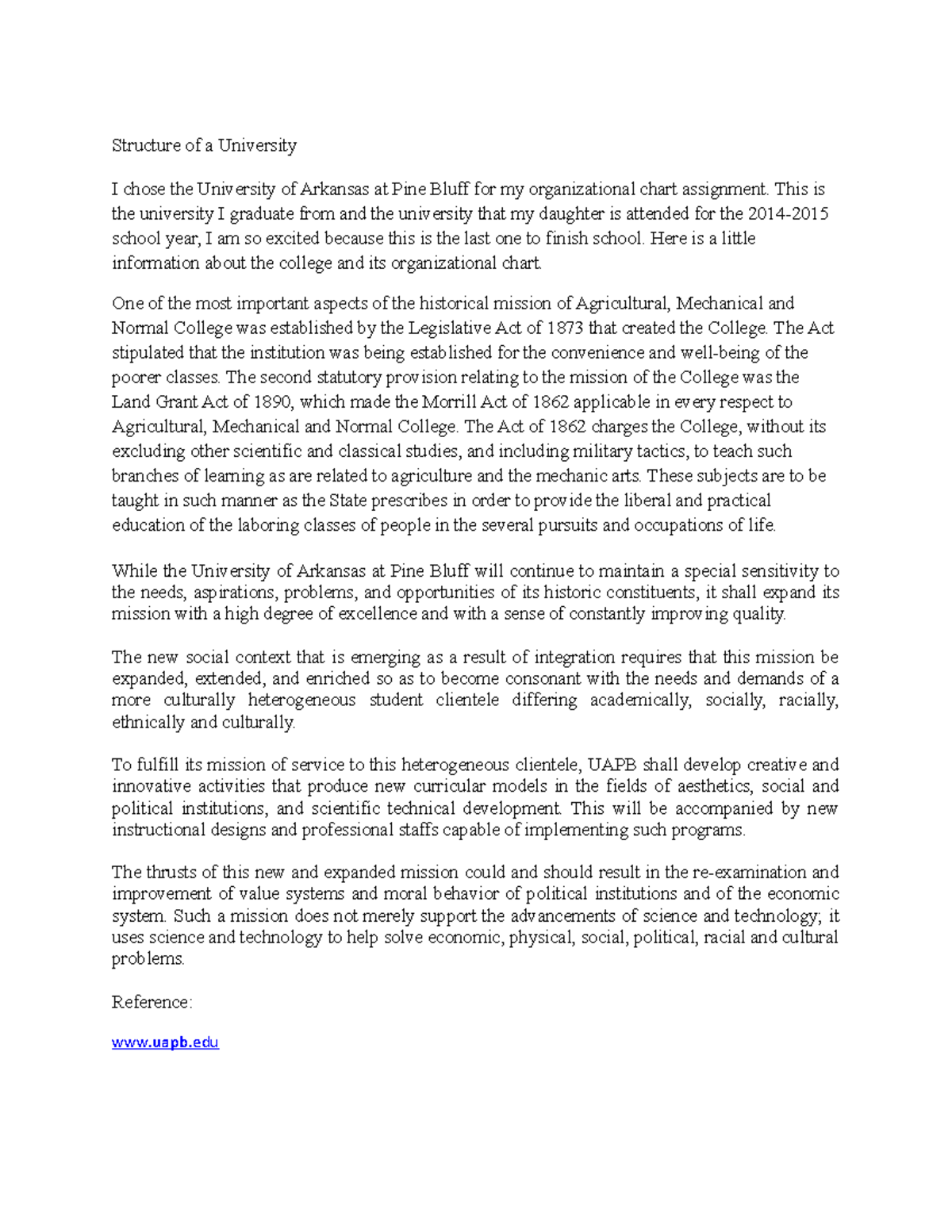 Structure of a university - This is the university I graduate from and ...