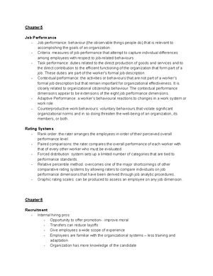 Chapter 2. Reliability and Validity in Recruitment - Summary Notes ...