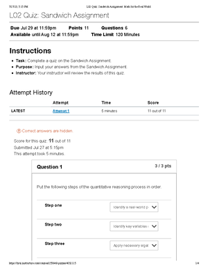 [Solved] Marvin used the Quantitative Reasoning Process to build a ...