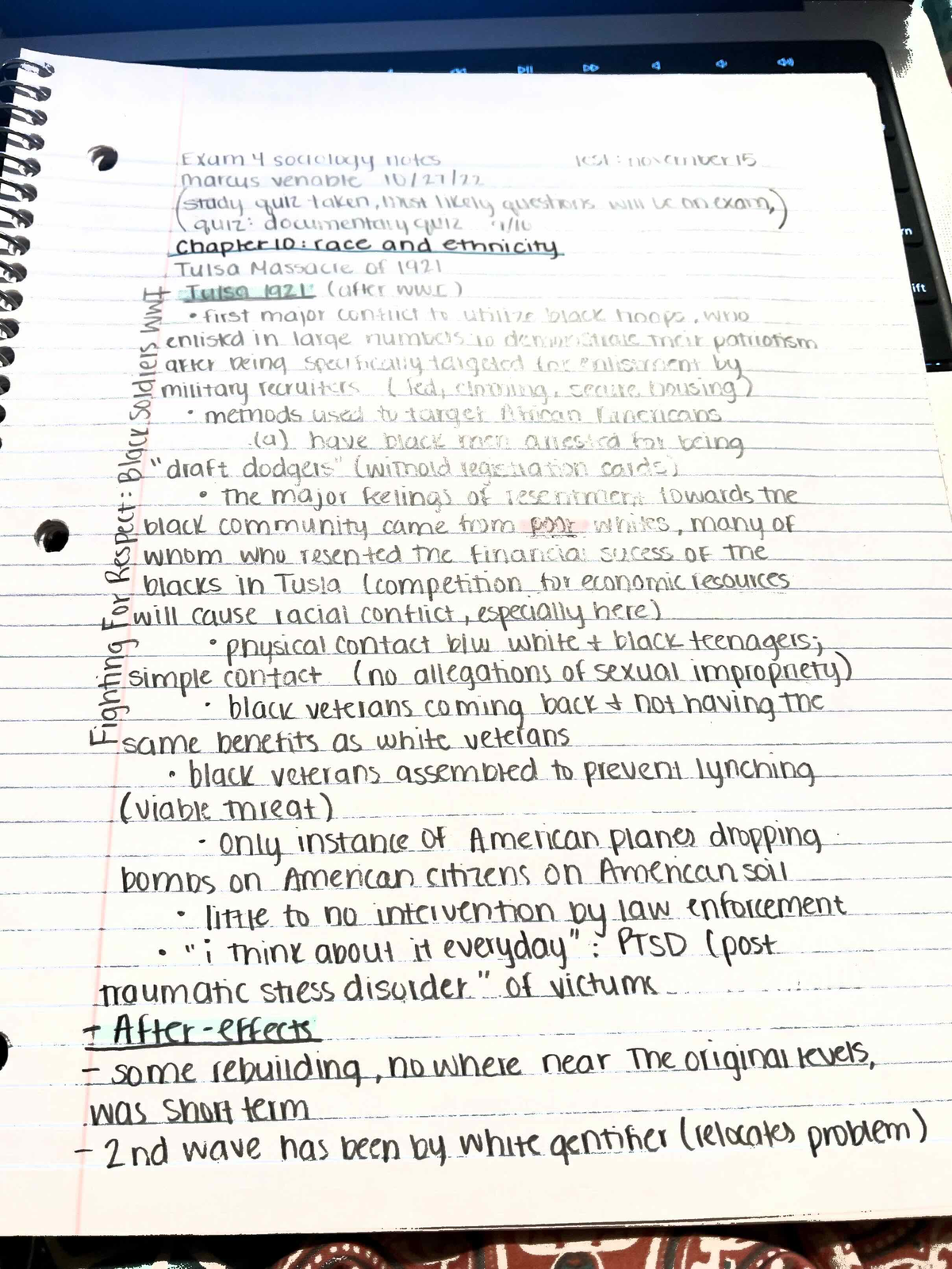 Exam 4 - Marcus Venable (Sociology) - SOCL 2001 - LSU - Studocu