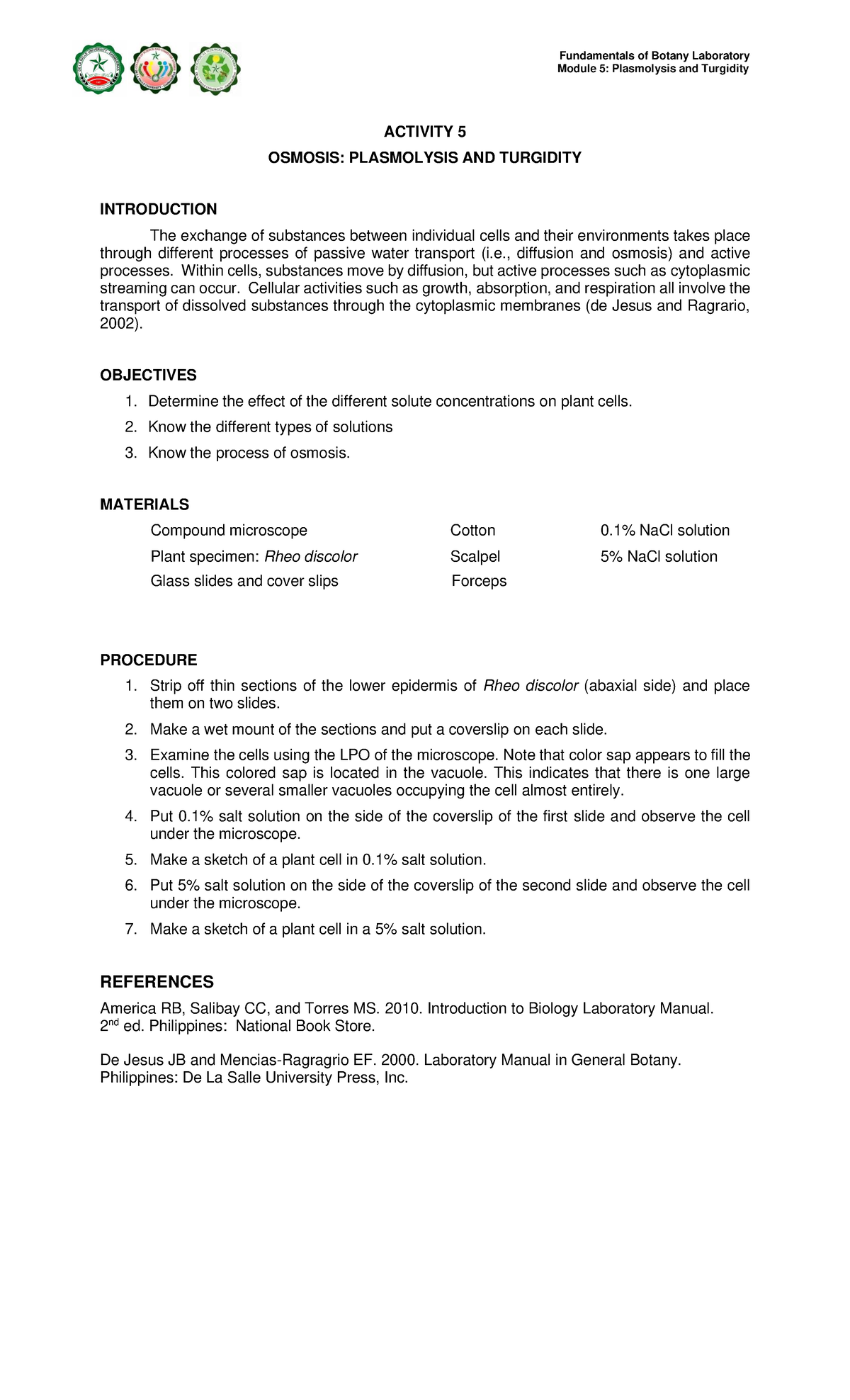 05-Activity-5-Osmosis Formatted - Fundamentals of Botany Laboratory ...