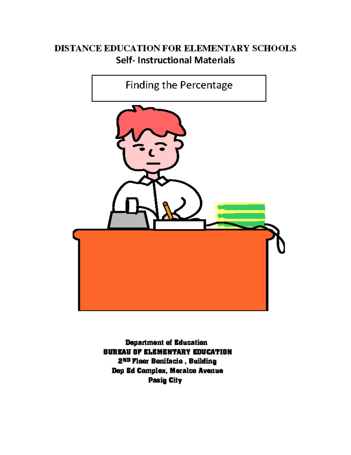 Finding the Percentage - Distance Education for Elementary Schools Self ...