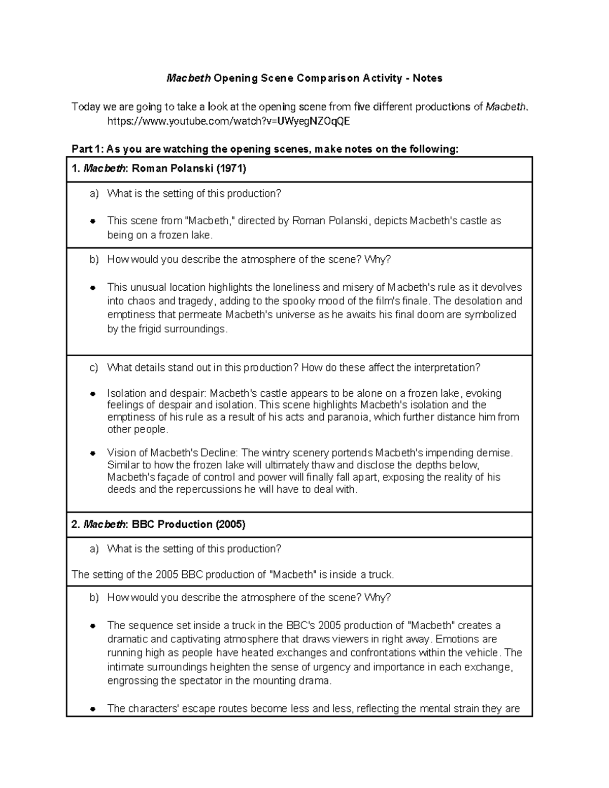 Macbeth%20Opening%20Scene%20Comparison%20Activity%20-%20Notes - Macbeth ...
