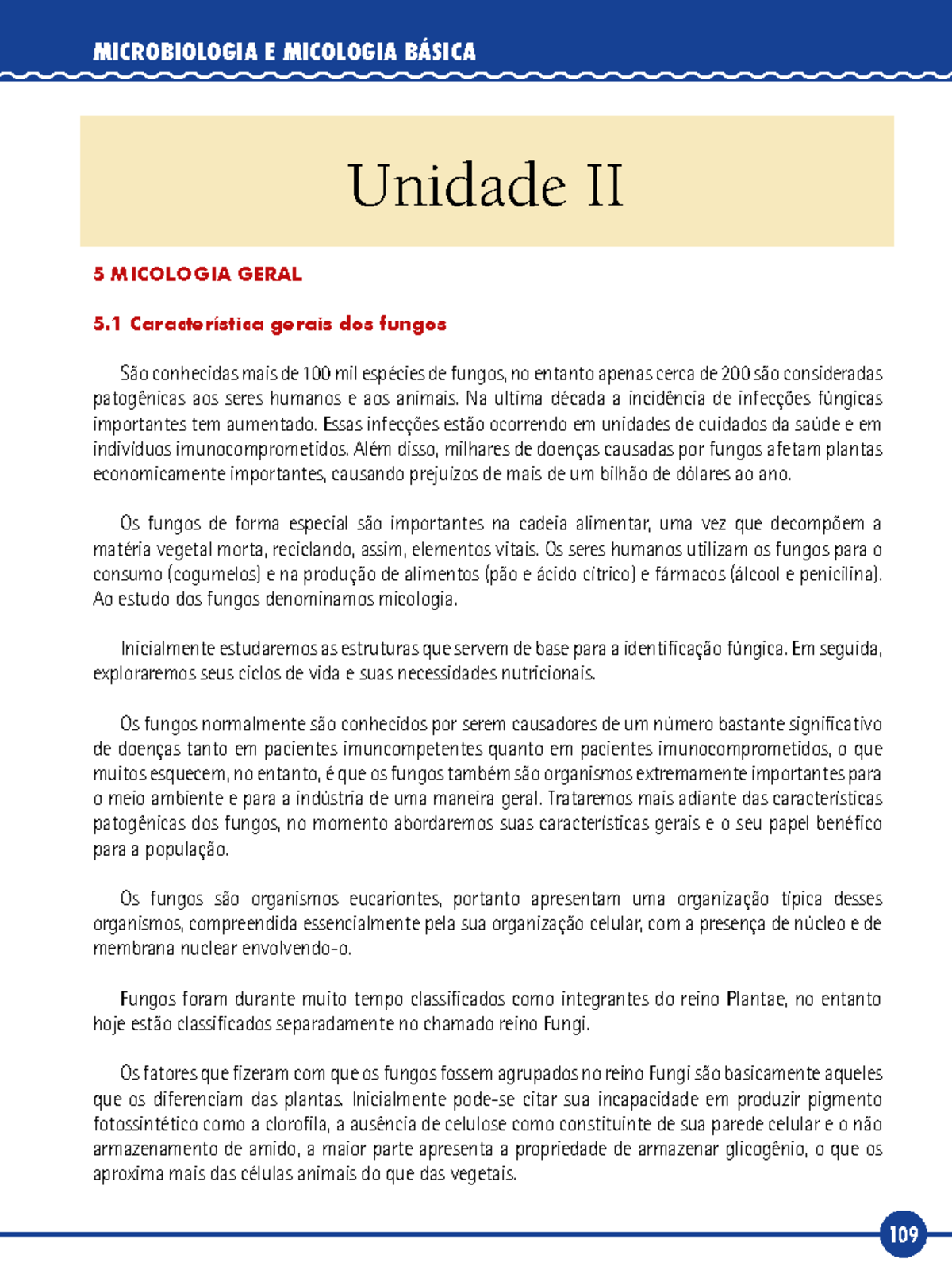 Livro Texto - Unidade II - MICROBIOLOGIA E MICOLOGIA BÁSICA Unidade II ...