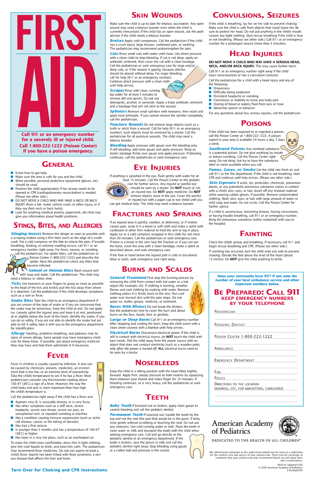 First aid vocabulary - mia mia - GENERAL Know how to get help. Make ...
