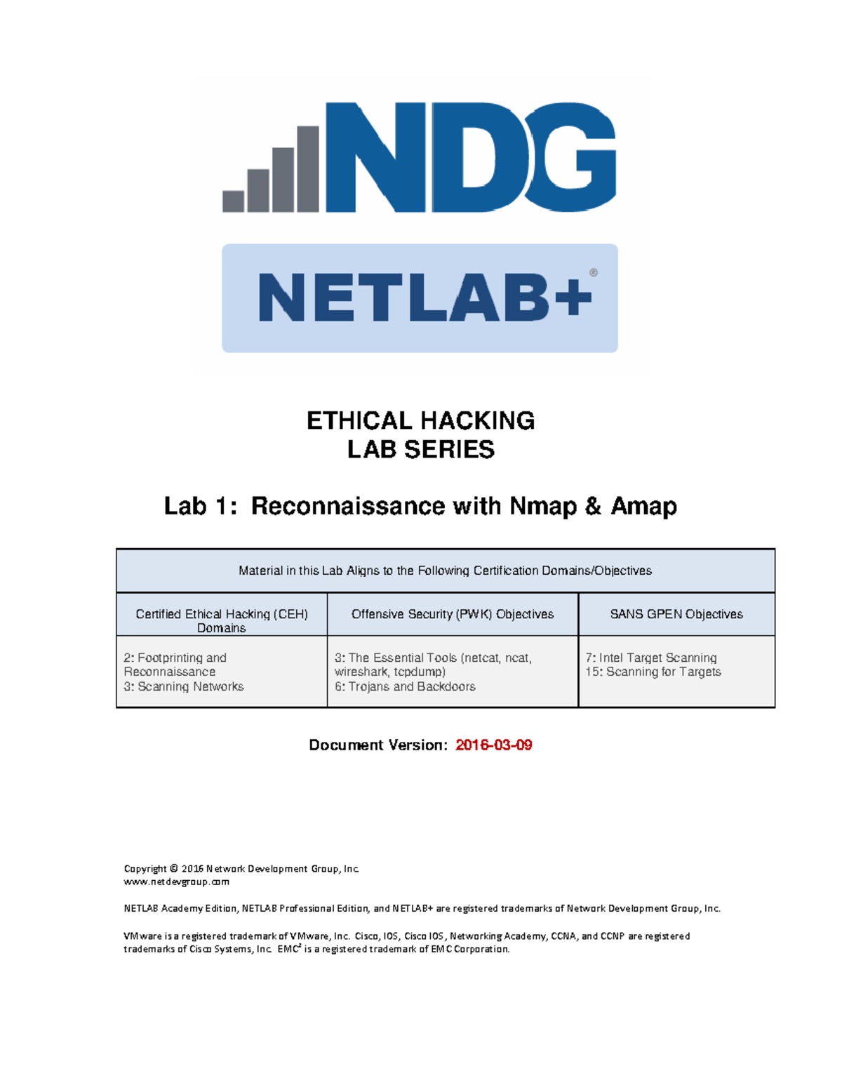 Reconnanse Lab - Lab - ETHICAL HACKING LAB SERIES Lab 1: Reconnaissance with Nmap & Amap - Studocu