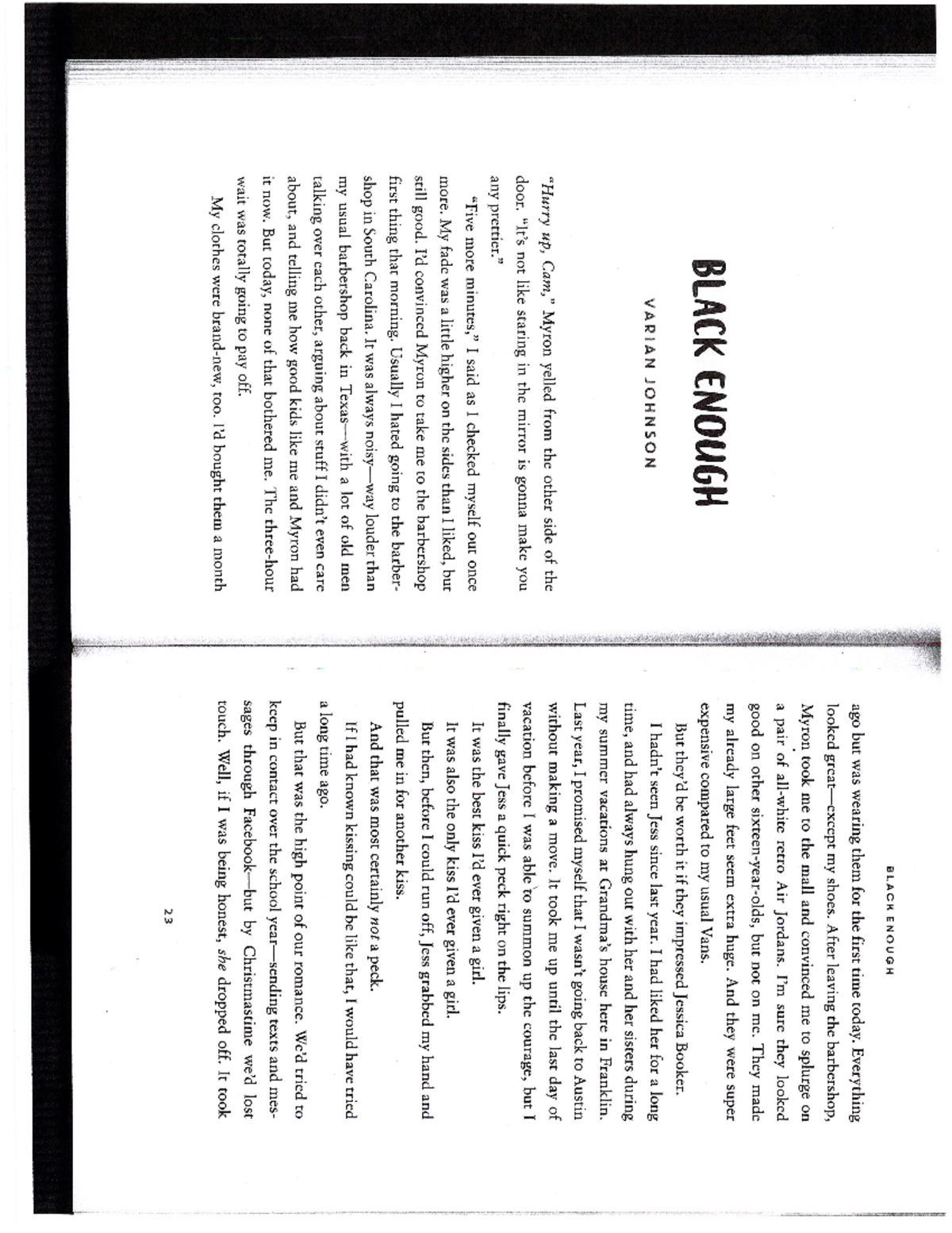 "Black Enough" - BLACK ENOUGH ago but was wearing them for the first ...