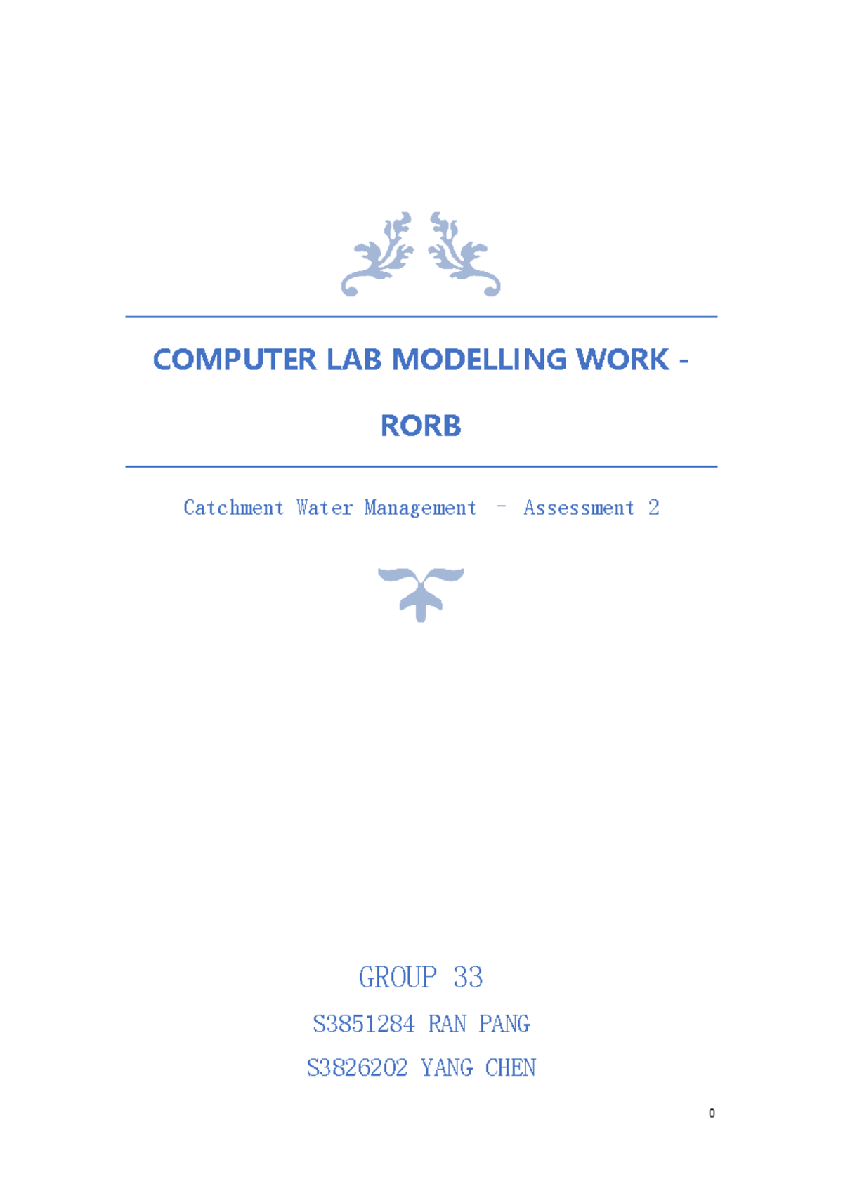 Assessment 2-Computer lab modelling work - COMPUTER LAB MODELLING WORK ...