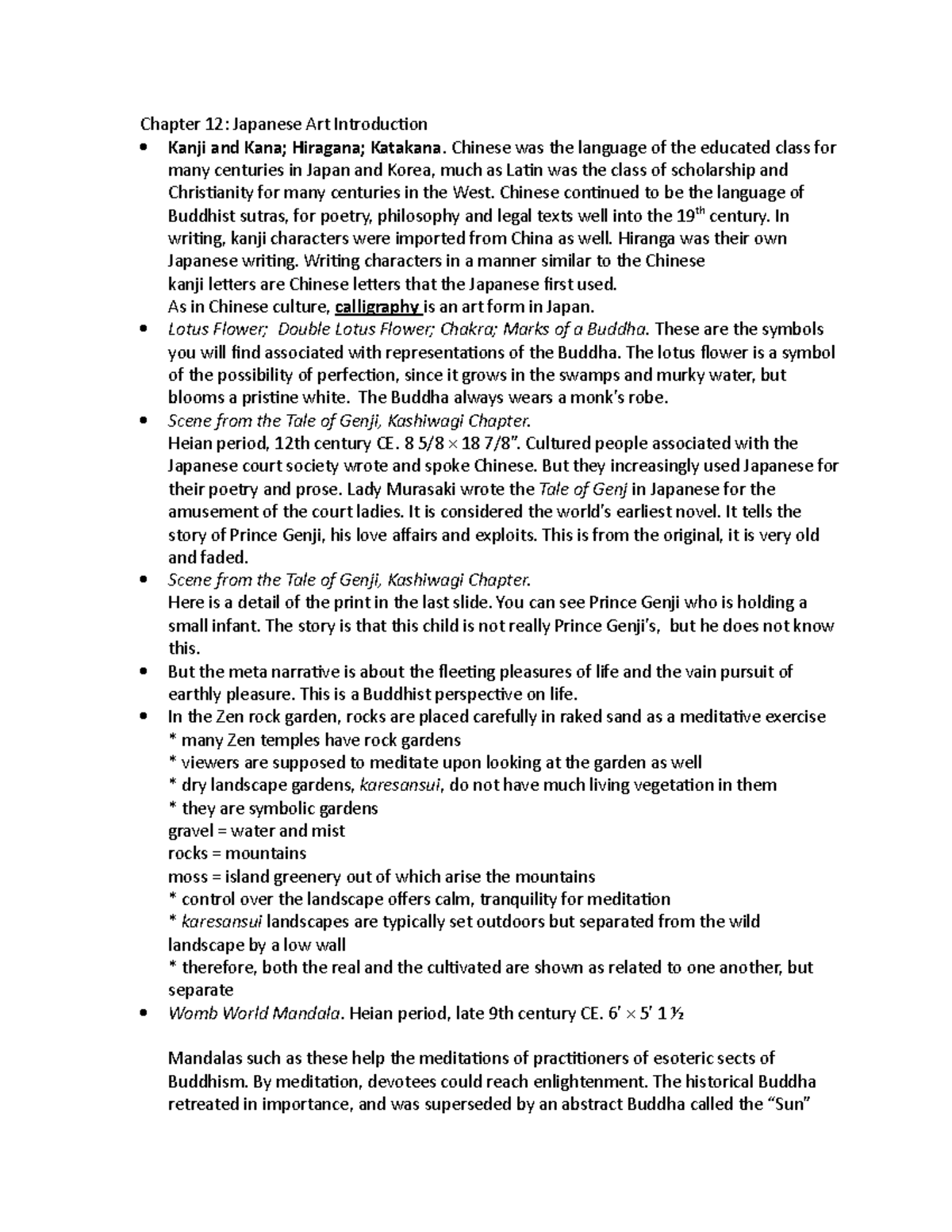 Chapter 12 -Japanese Art Introduction - Chapter 12: Japanese Art ...