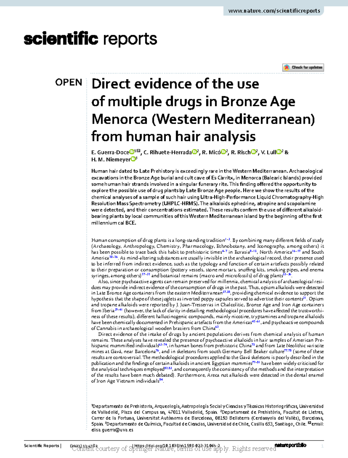 Direct evidence of the use of multiple drugs in Br - ####### 1 Vol ...