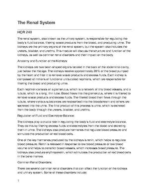 Acute and chronic renal disease study guide - Acute and chronic renal ...