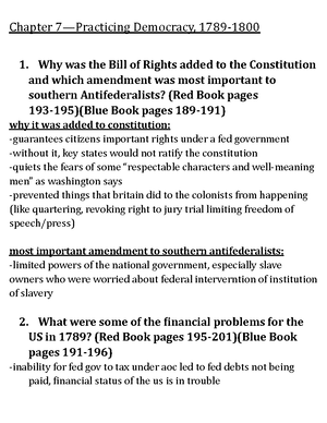 American History Textbook Question Notes Part 13 - HIS 131 - Studocu