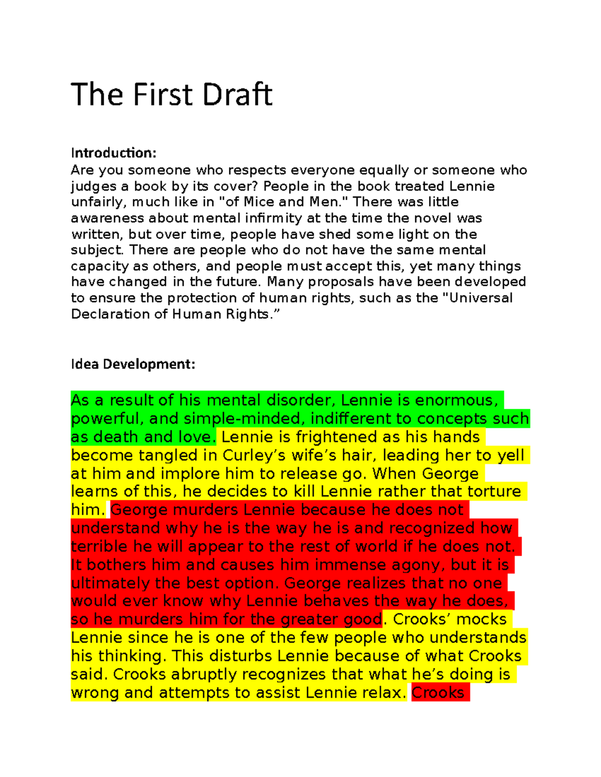 The First Draft - The First Draft Introduction: Are you someone who ...