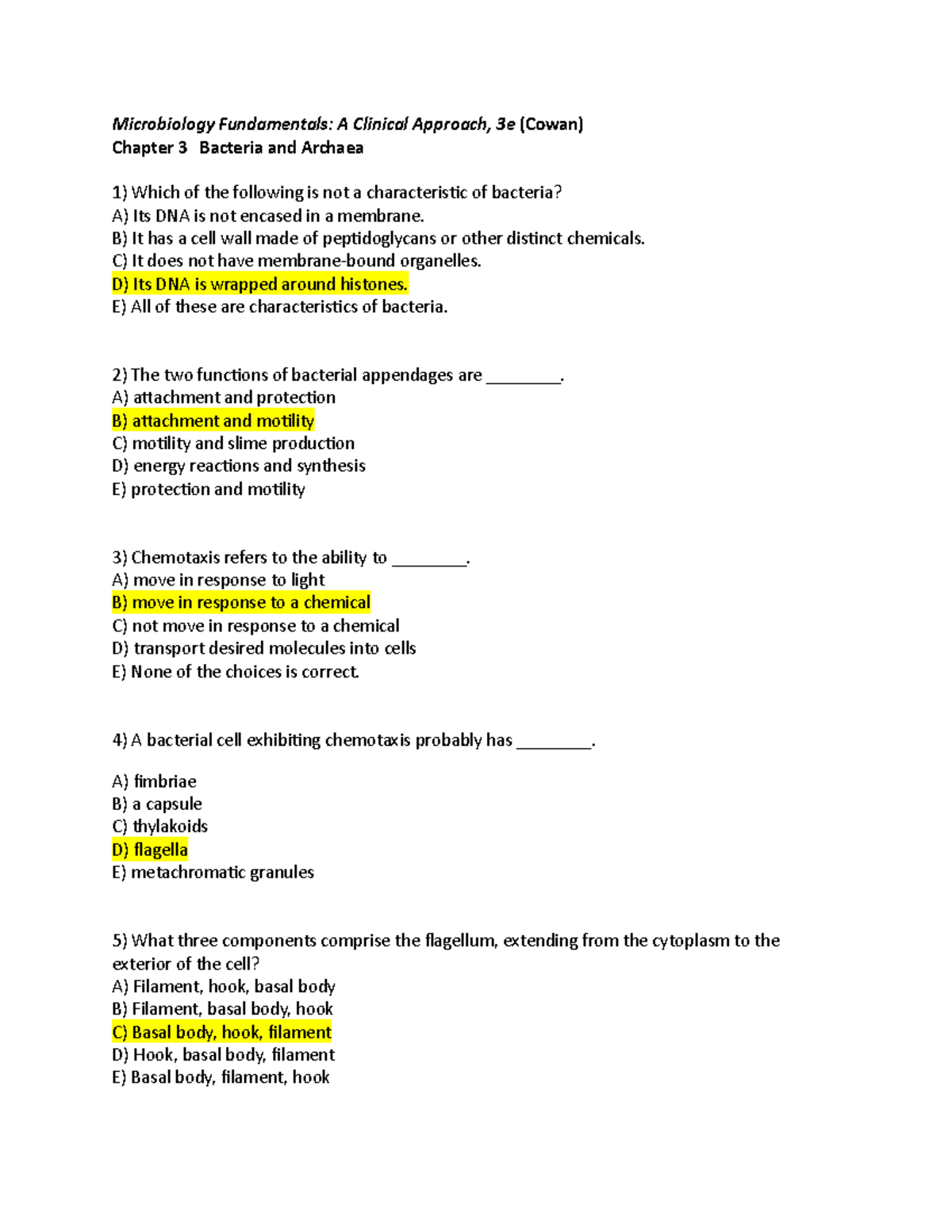 Chapter 3 Practice Problems - Microbiology Fundamentals: A Clinical ...