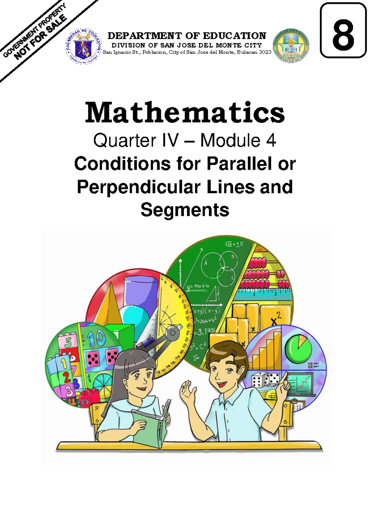 MATH 8 Q4 Module 4 Conditions for Parallel or Perpendicular Lines and ...