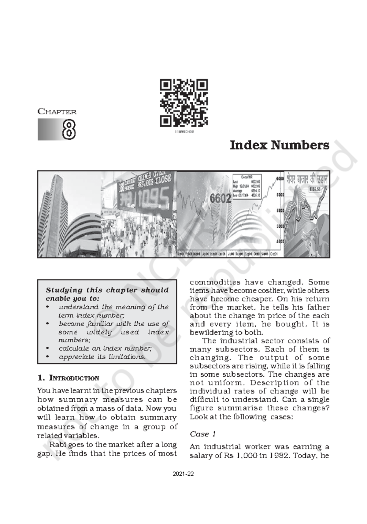 Index numbers notes - Index Numbers _Studying this chapter should ...