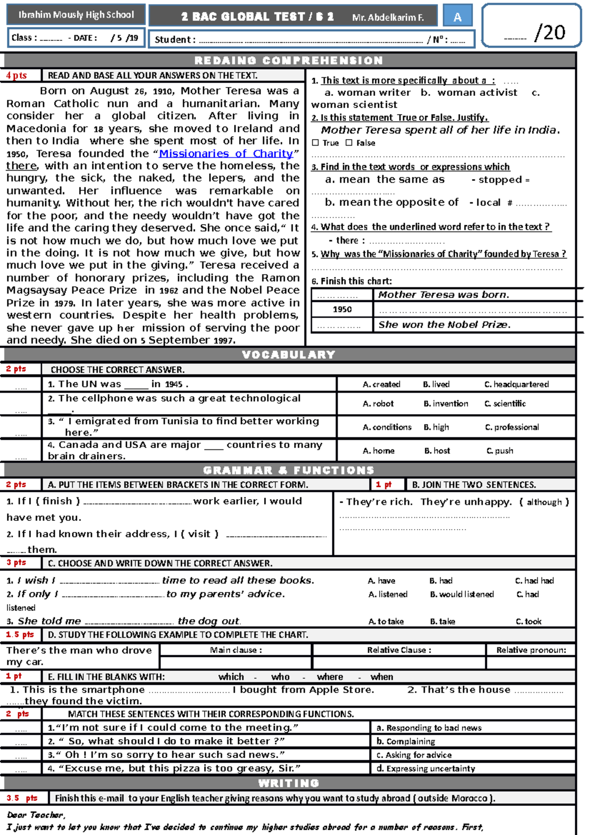 2 Bac Global Tes S2 2018 original - .. ............. / Ibrahim Mously ...