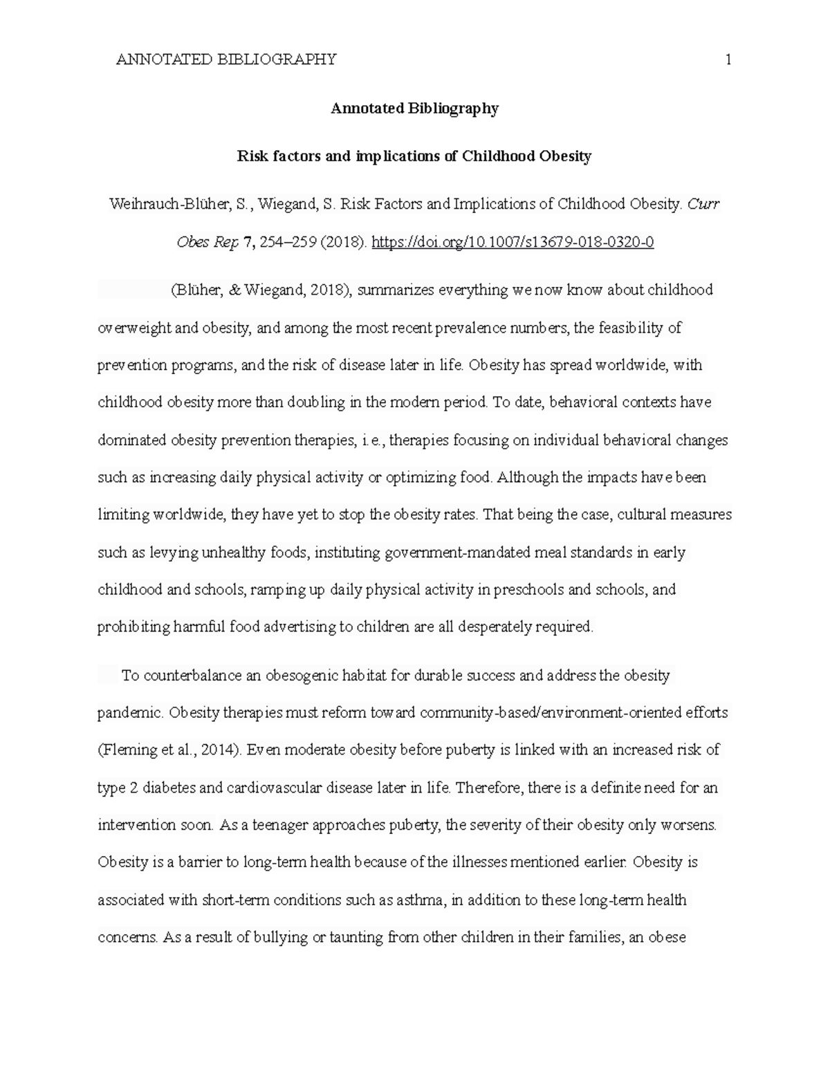 Annotated bibliography nursing Topic and Summary - ANNOTATED ...