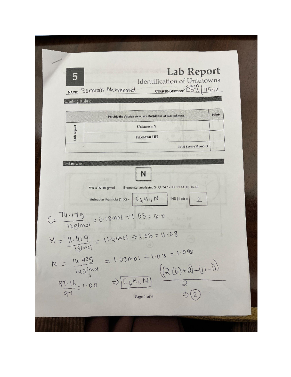Lab 5 data table - eaf - IR spectra Signal label wavenumber Vibrational mode Functional group a ...