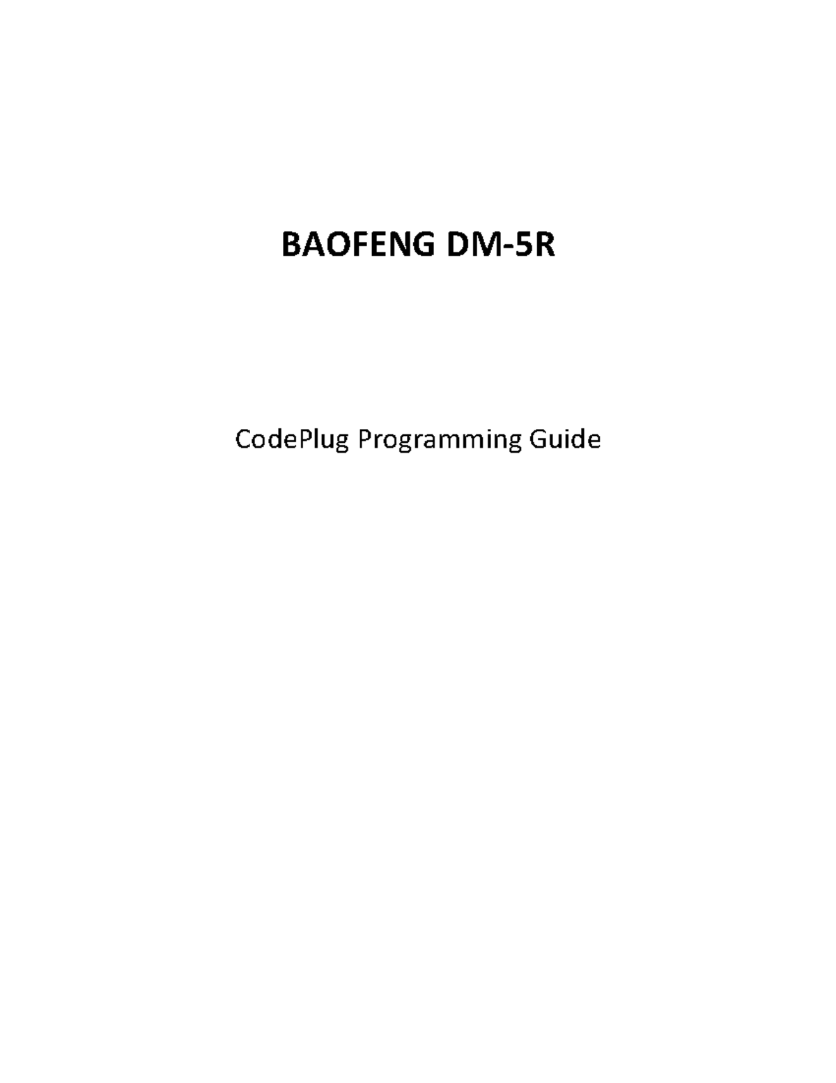 DM-5R Programming Guide - Valoración Turística De La Biodiversidad Y ...