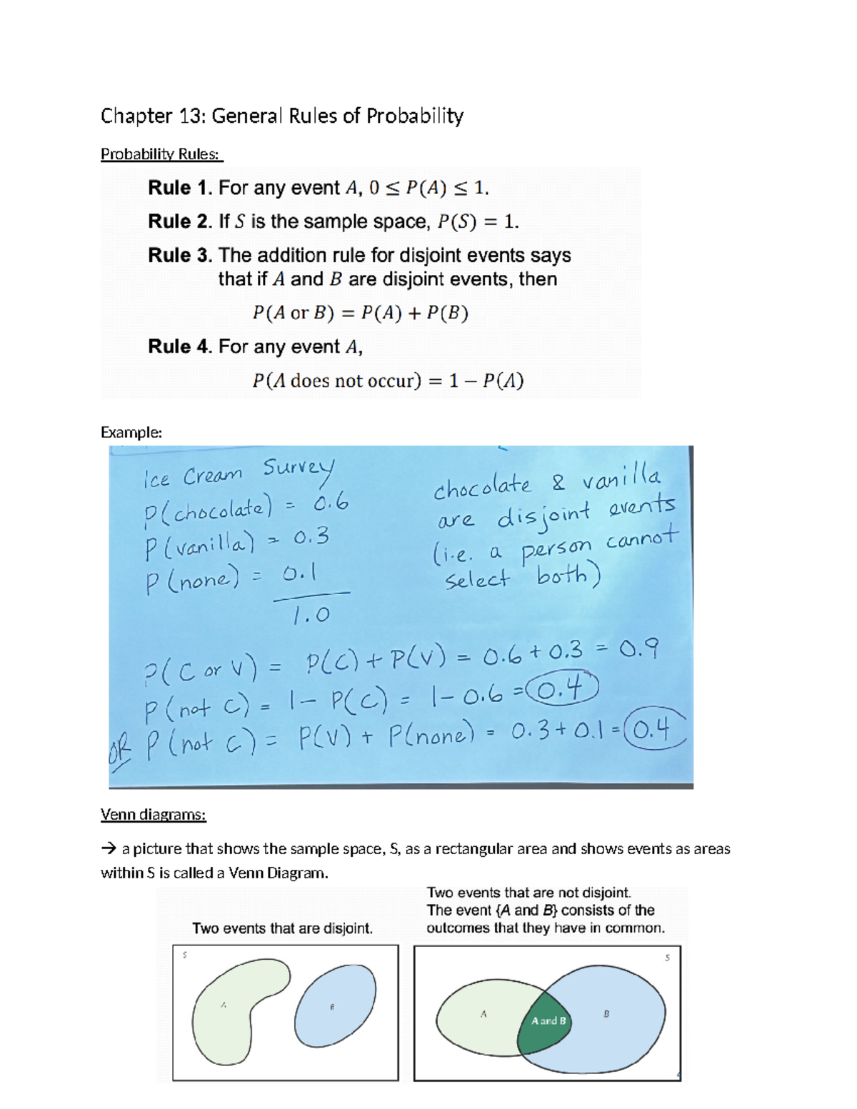 Data sci chapter 13 - notes from class - Chapter 13: General Rules of ...