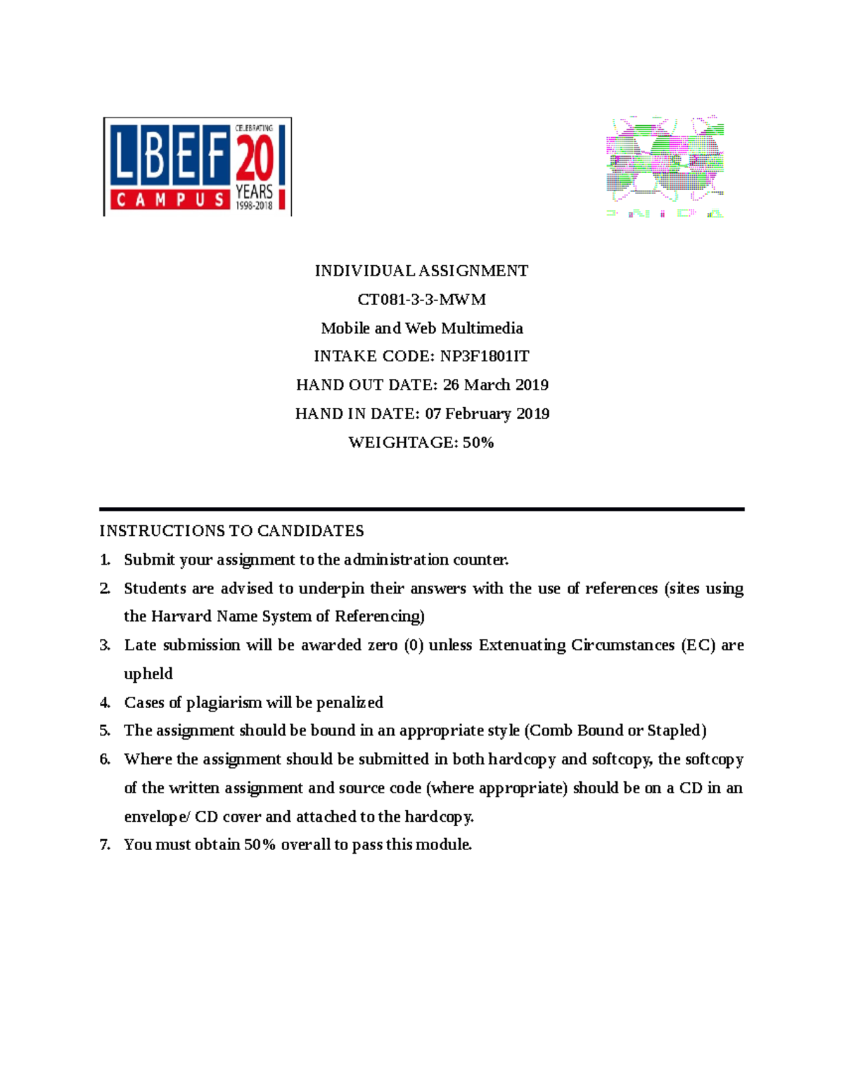 Mobile Web Multimedia - ertyuiol; - INDIVIDUAL ASSIGNMENT CT081-3-3-MWM ...