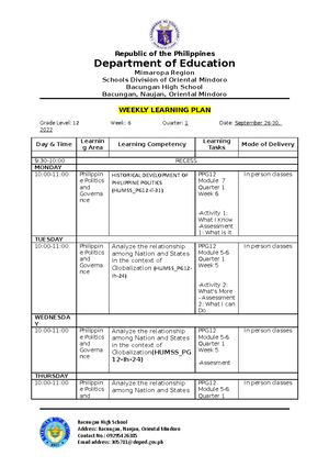Grade 8-national reading program - CATCH-UP FRIDAYS TEACHING GUIDE (FOR ...