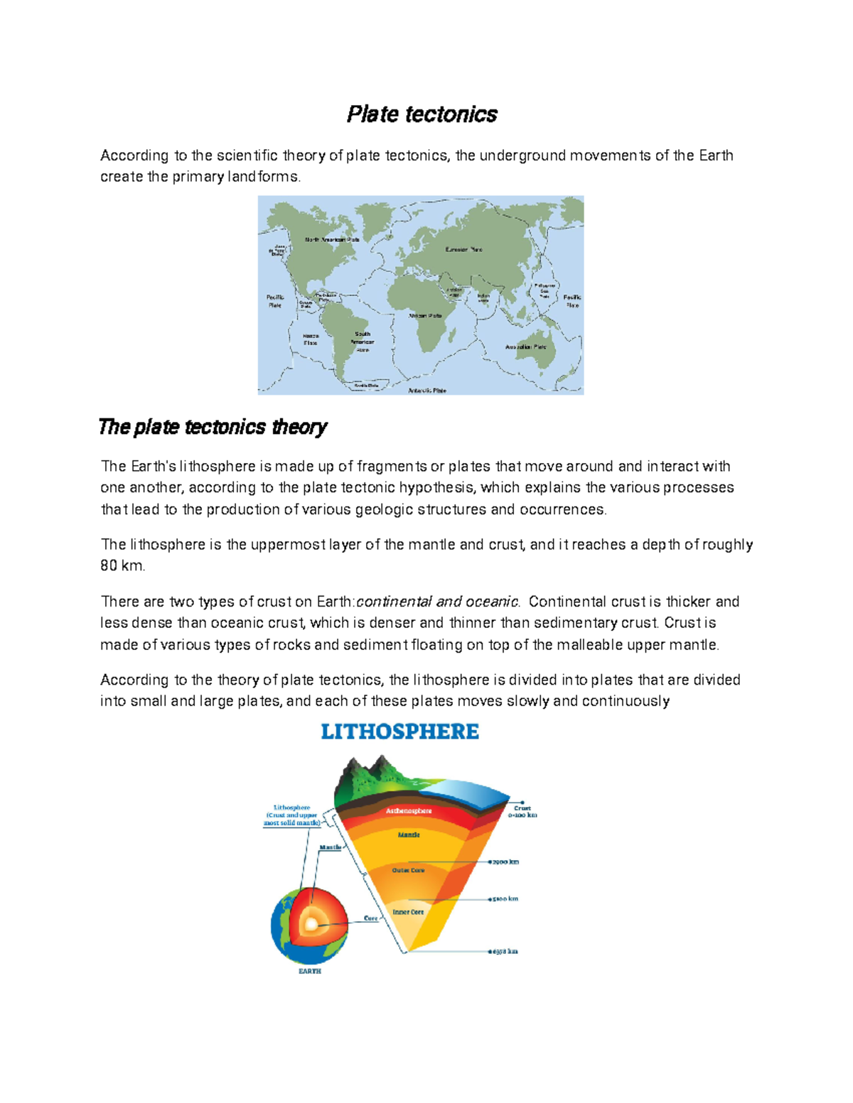 Plate tectonics-WPS Office - Platetectonics According to the scientific ...