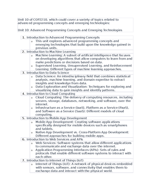 Unit 3 of COP2210 - Unit 3 of COP2210, which may cover topics related ...