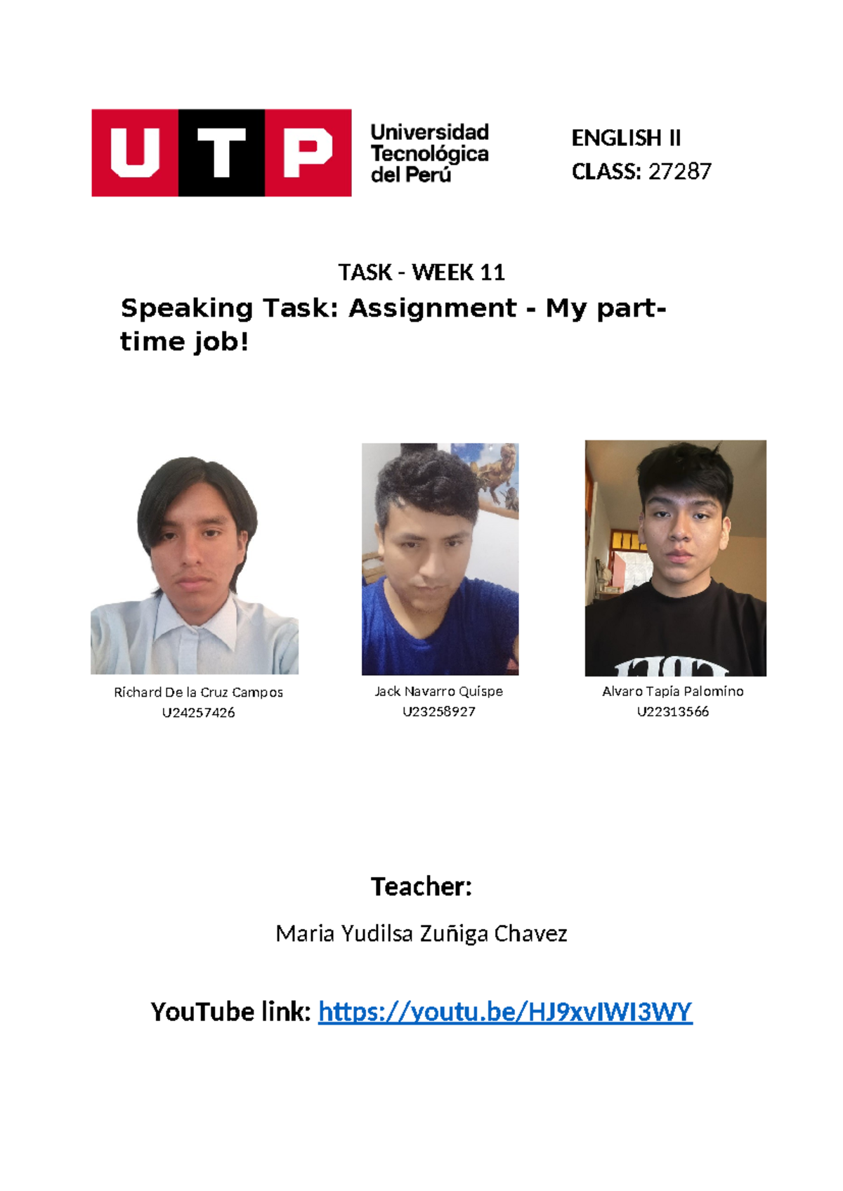 TASK WEEK 11 - qqqqqqqqqqqqqqqqqqqqqqqqqqqqqqqqqqqqqqqqqqqqqqqqqqqqq - Química - |11 ENGLISH II ...