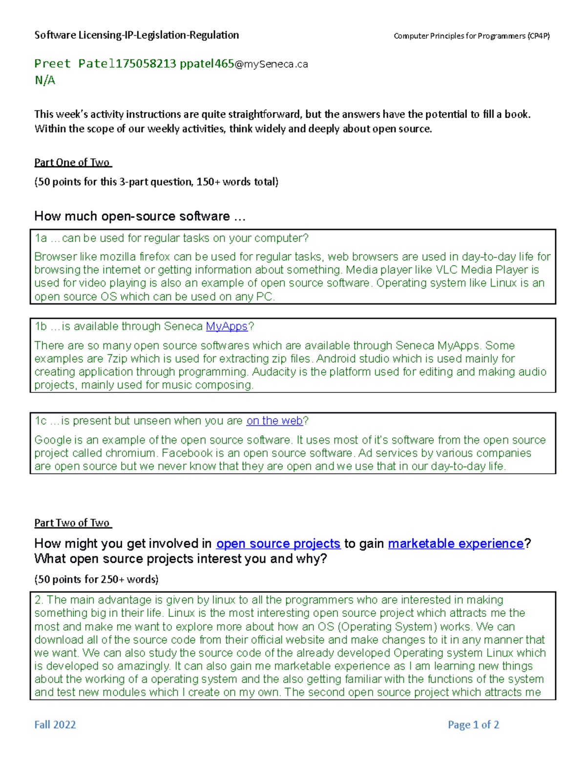 CPR101 W07 Software Licensing IP Legislation Regulation Activity ...