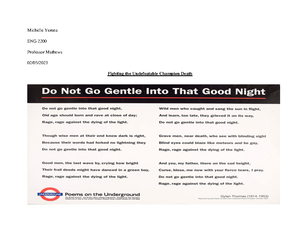 Ingrid Poem Analysis - Jazmin Quezada English 2200 Jamie Mathews Death ...