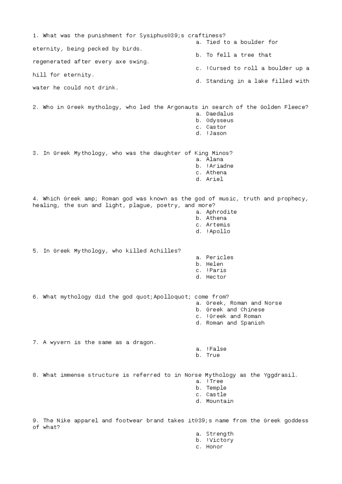 ASTR330-Worksheet-975 - What was the punishment for Sysiphus039;s ...
