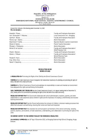 Resolution 5 USE OF Alternative Communication Platform - Republic of ...