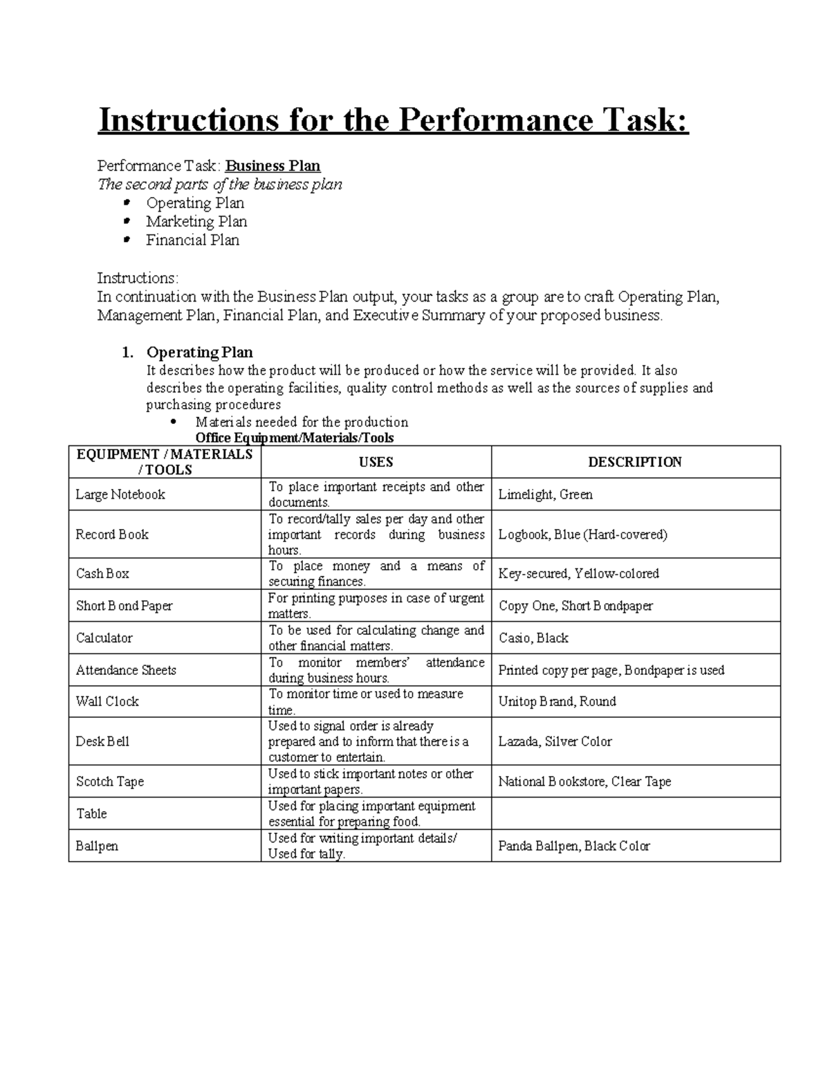 4th Grading Instructions and Format - Copy - Instructions for the ...