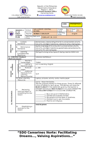 Accomplishment Report Inset 2023 - Department of Education Region V ...